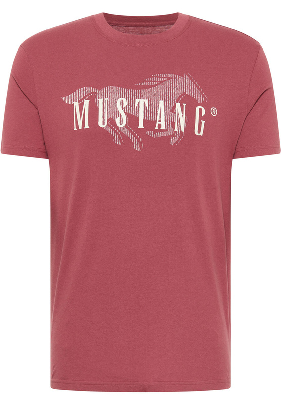 MUSTANG ALEX C PRINT MĘSKI T-SHIRT KOSZULKA LOGO NADRUK ROAN ROUGE ...
