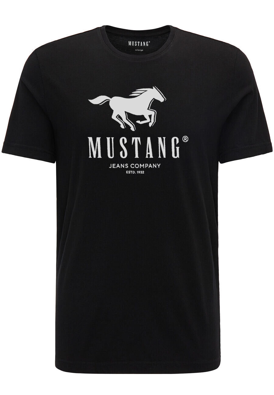 MUSTANG ALEX C PRINT MĘSKI T-SHIRT KOSZULKA LOGO TEE BLACK 1015051 4142 ...