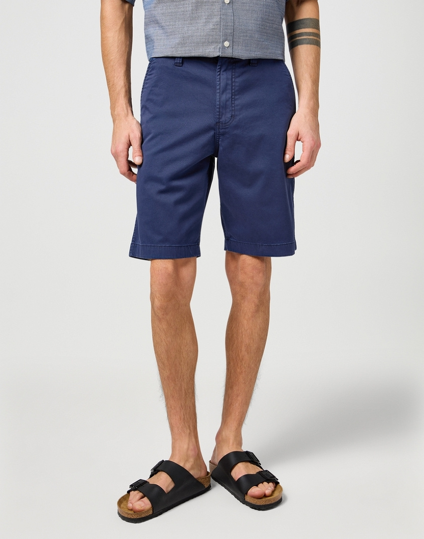 MESKIE SPODENKI WRANGLER CHINO SHORT NAVY 112362348 112362348