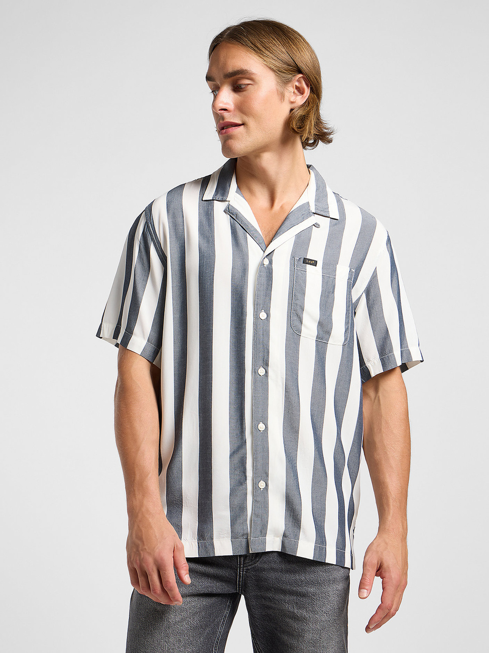 LEE MĘSKA KOSZULA LEE RESORT SHIRT RIVET NAVY 112364214 112364214