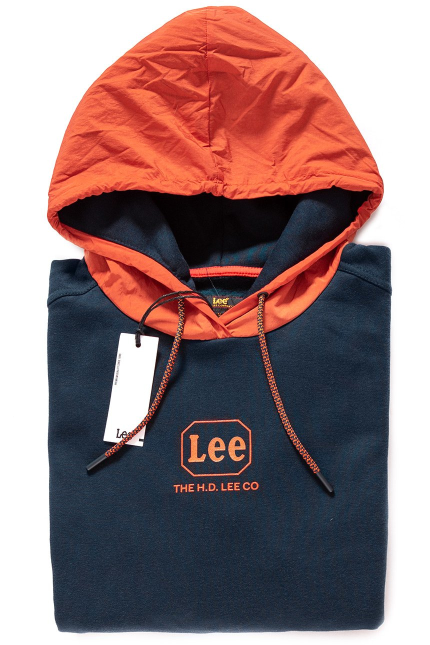 LEE BLUZA COLORBLOCK HOODY MIDNIGHT NAVY L81UTTMA 112121931 L81UTTMA ...
