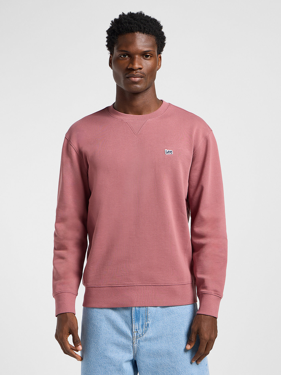 MESKA BLUZA LEE PATCH CREW SWS HENNA 112363880 112363880