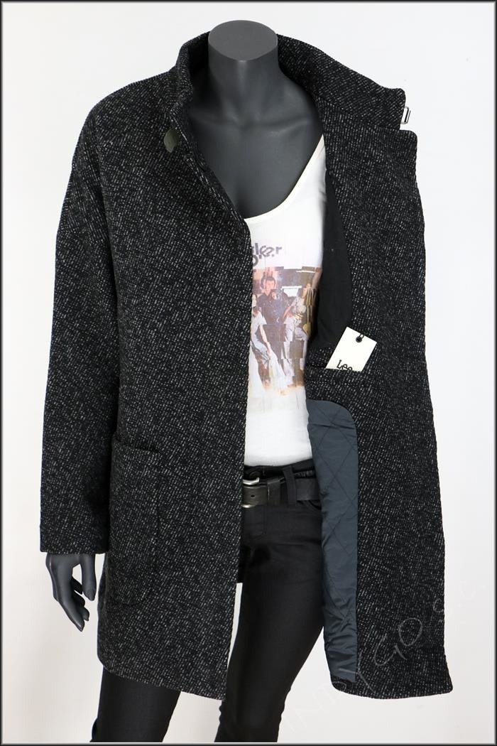 LEE WOOL COAT BLACK L56YVS01 $ L56YVS01