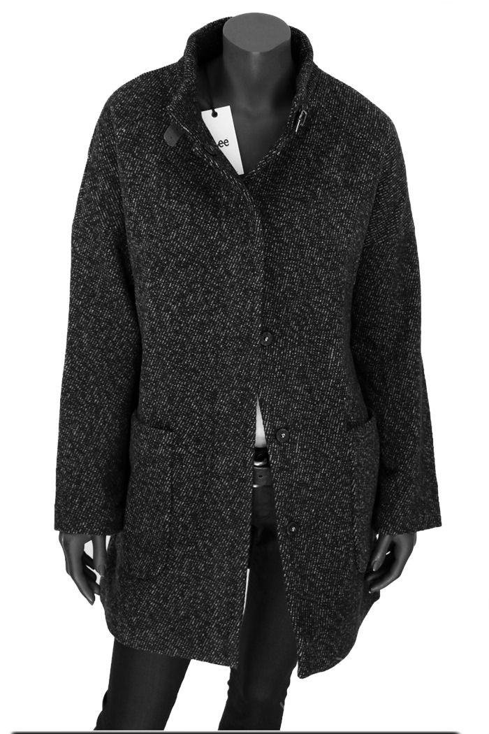 LEE WOOL COAT BLACK L56YVS01 $ L56YVS01