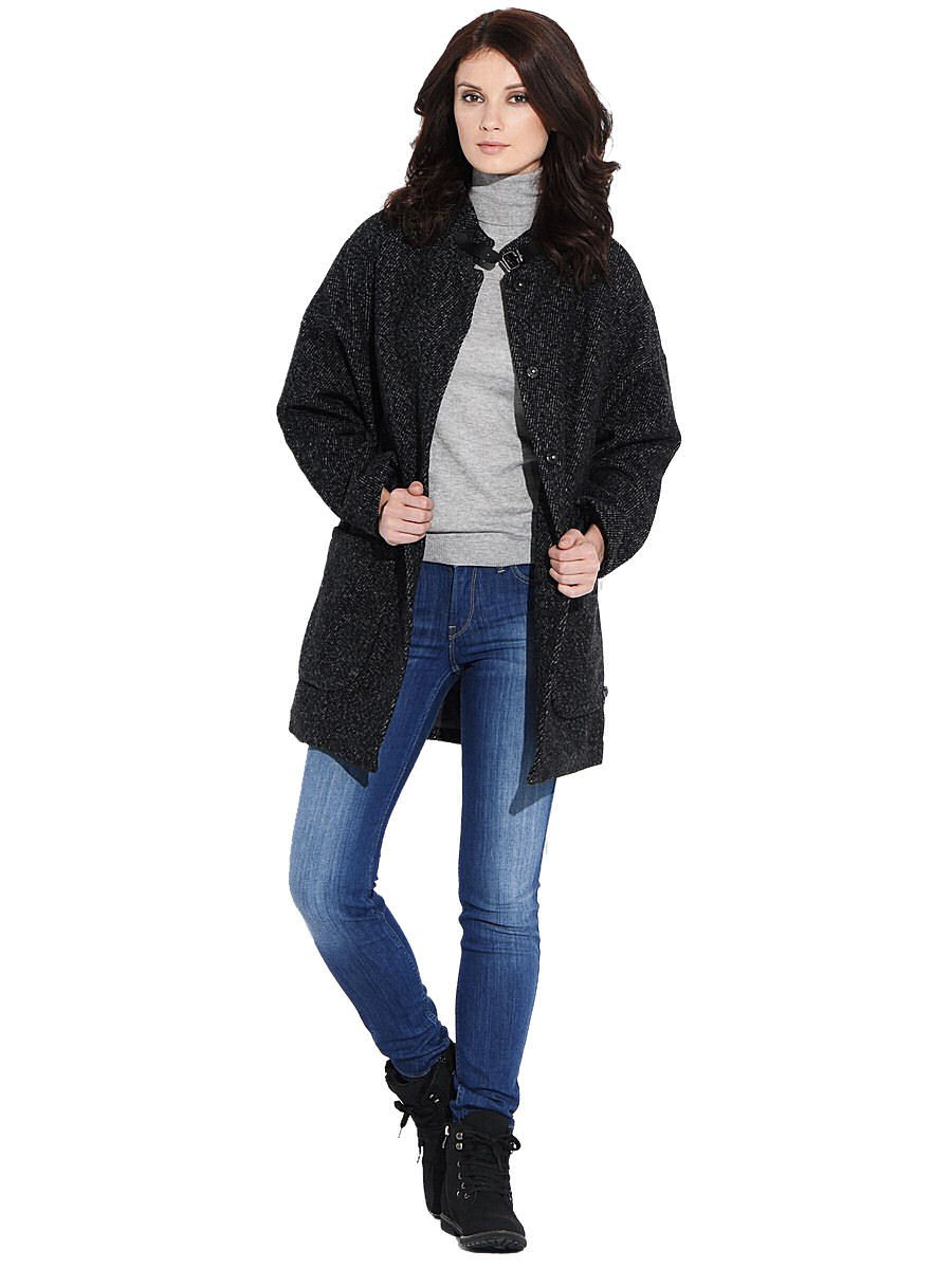 LEE WOOL COAT BLACK L56YVS01 $ L56YVS01