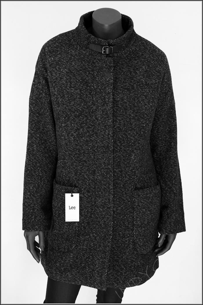 LEE WOOL COAT BLACK L56YVS01 $ L56YVS01